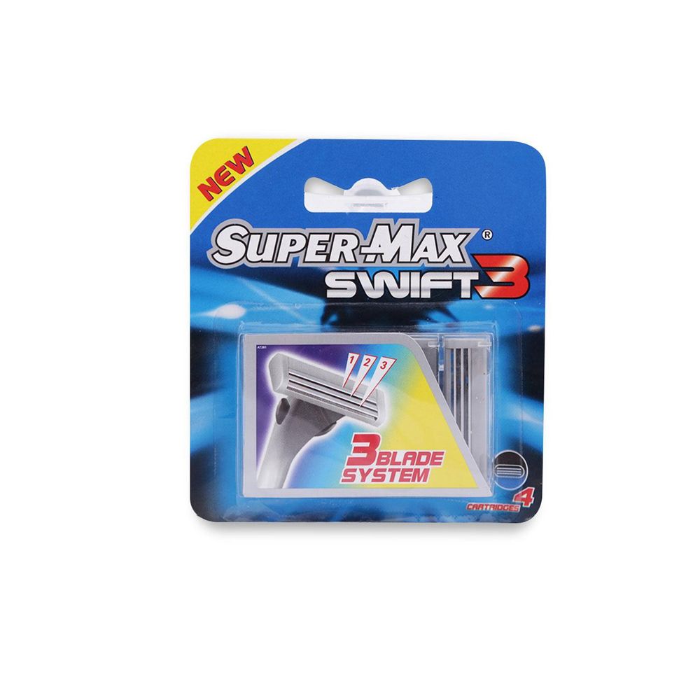 Thay lưỡi Super-Max Swift 3, lốc 4 lưỡi