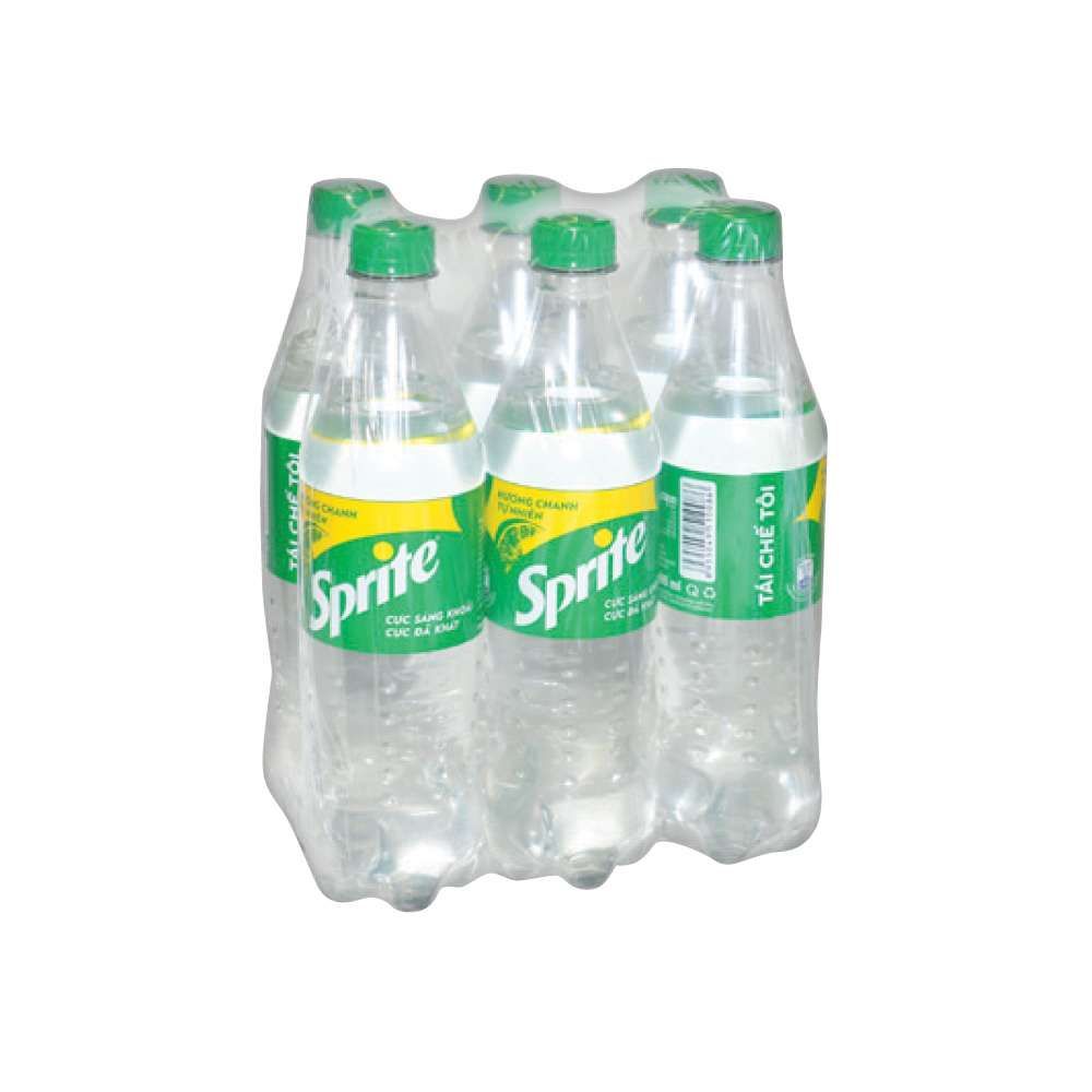 Nước ngọt Sprite vị chanh, lốc 6 chai, 600ml