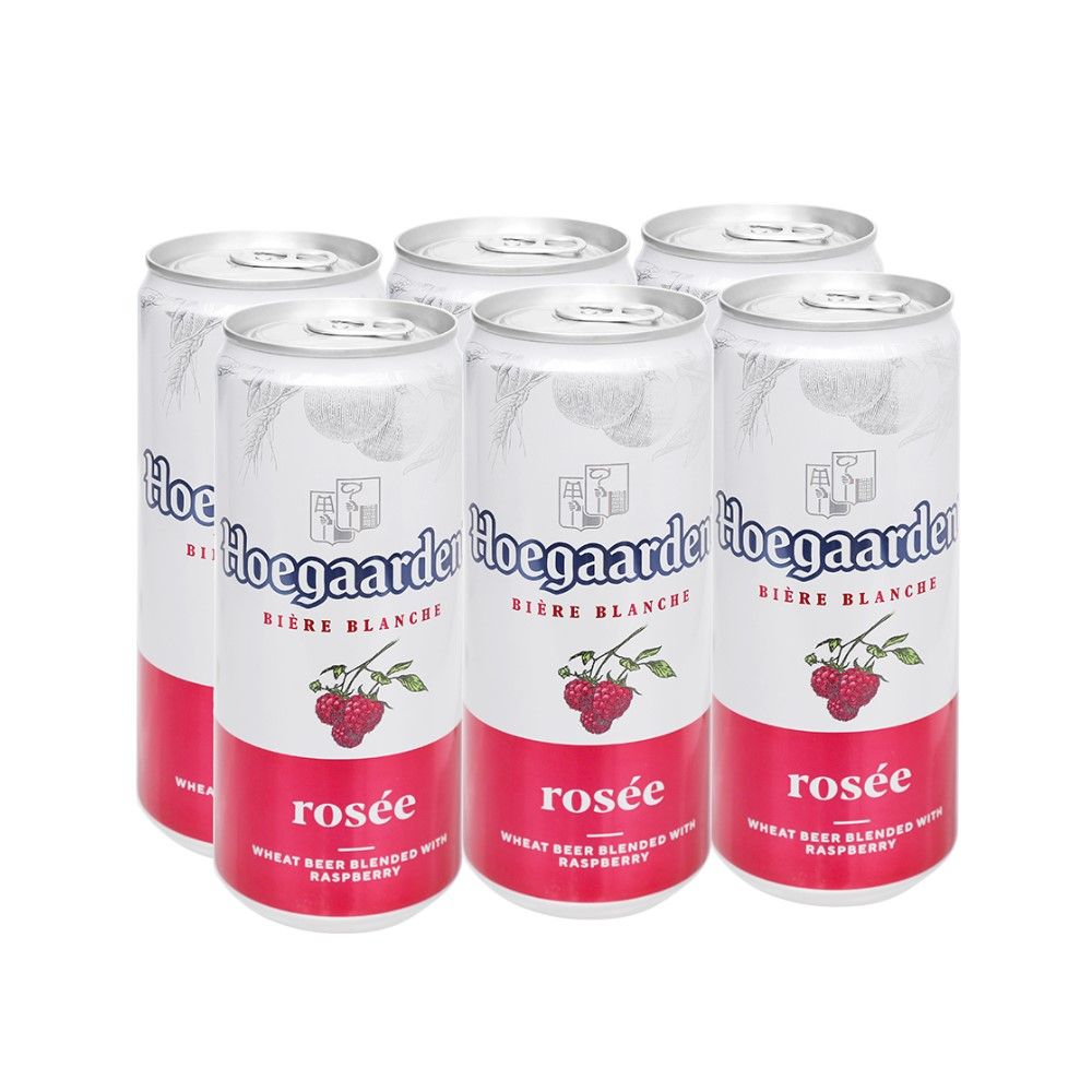 Bia Hoegaarden Rosee lốc 6 lon x 330ml